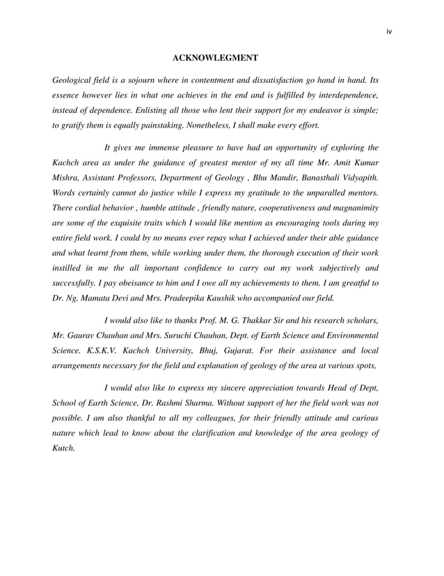 Kutch geological field report | PDF