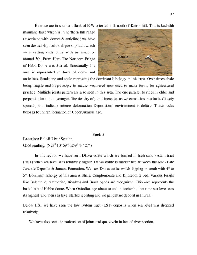 Kutch geological field report | PDF