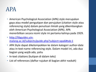 Kutipan: Macam, Cara Penulisan dan Contohnya | PPTX