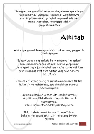 Kutipan pilihan pdt. gerry atje (final) | DOC