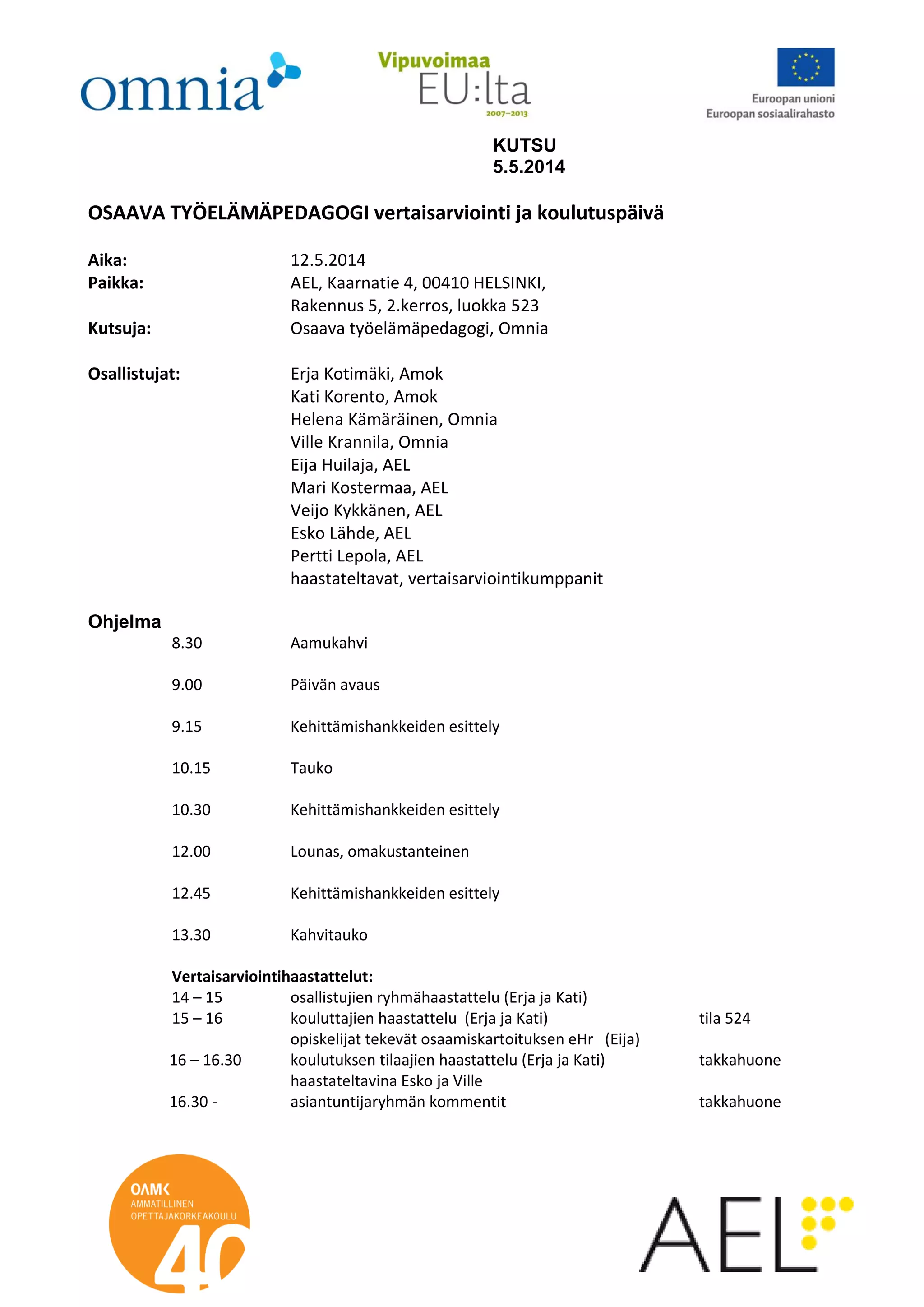 Kutsu 12052014 ael | PDF