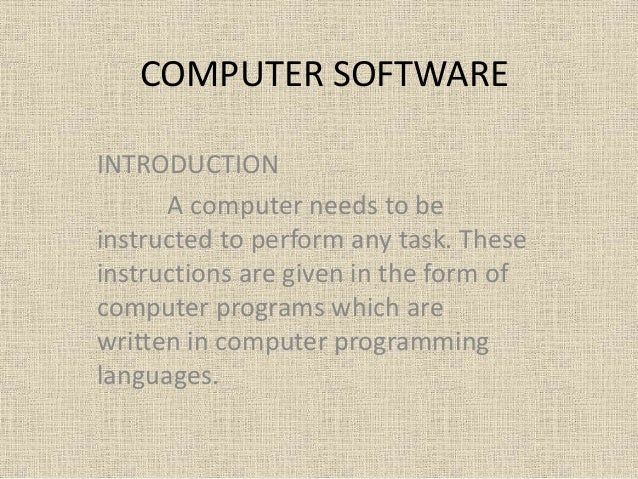 INTRODUCTION TO COMPUTERS