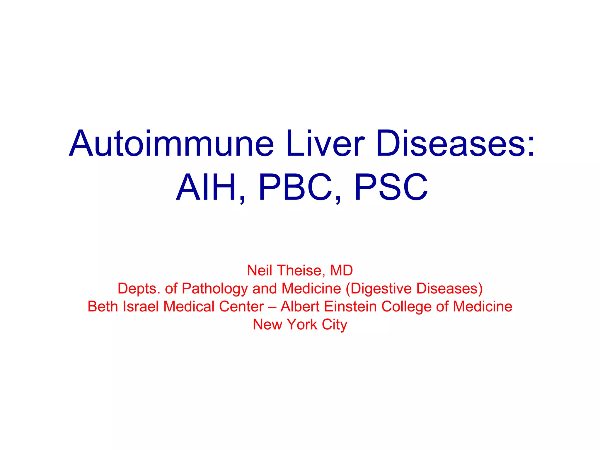Autoimmune Liver Disease - Kuwait | PPT