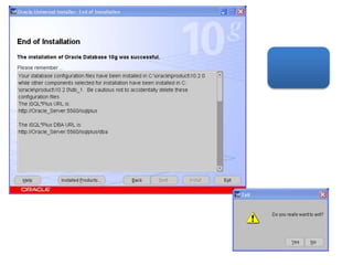 Oracle Database 10g Release 2 Installation | PPT