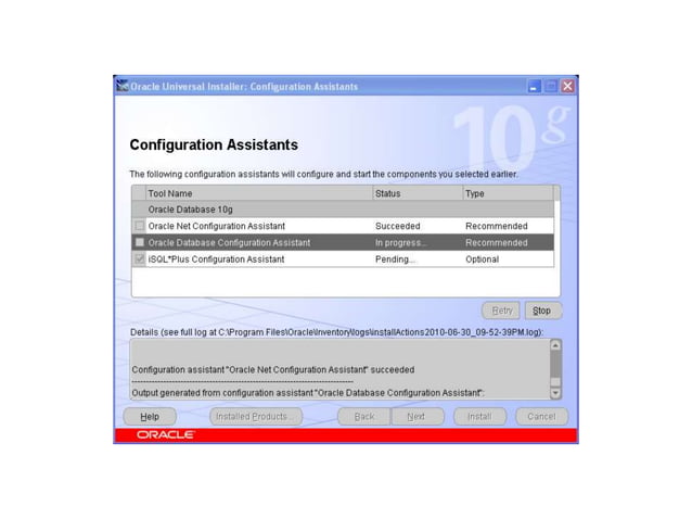 Oracle Database 10g Release 2 Installation | PPT