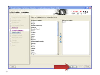 Oracle Database 11g Release 2 Installation | PPT