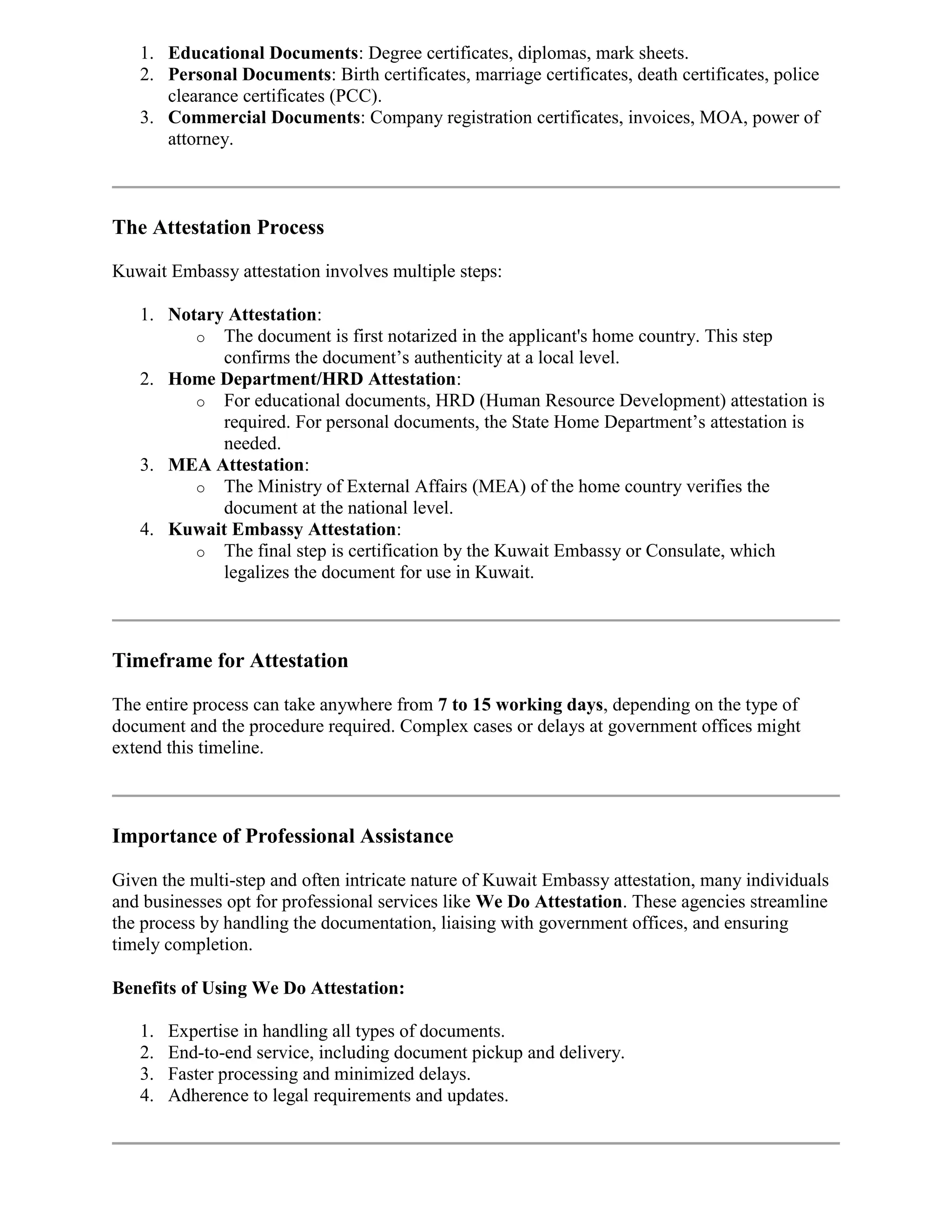 What Is Kuwait Embassy Attestation Kuwait Embassy Attestation Pdf