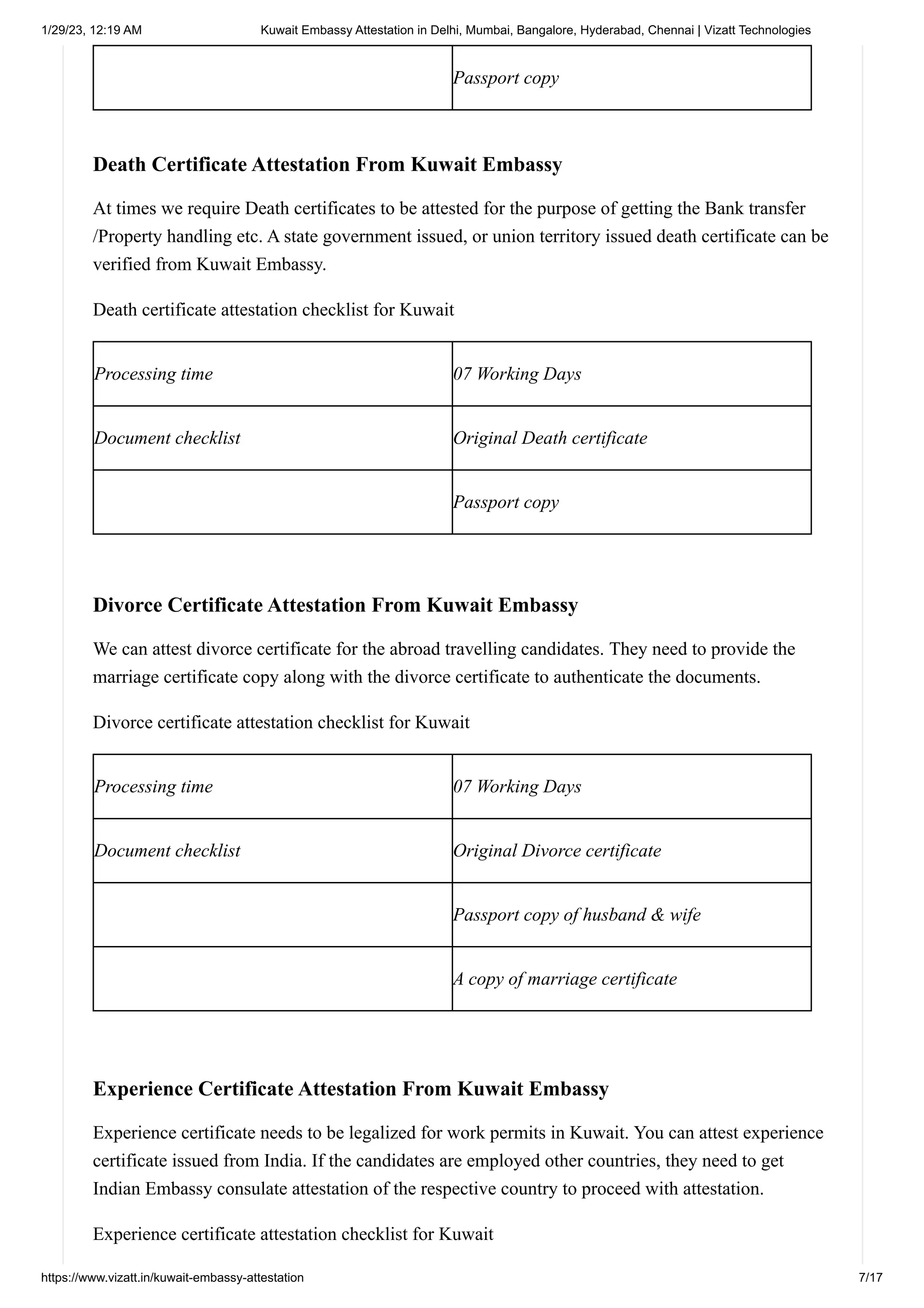 Kuwait Embassy Attestation in Delhi, Mumbai, Bangalore, Hyderabad ...