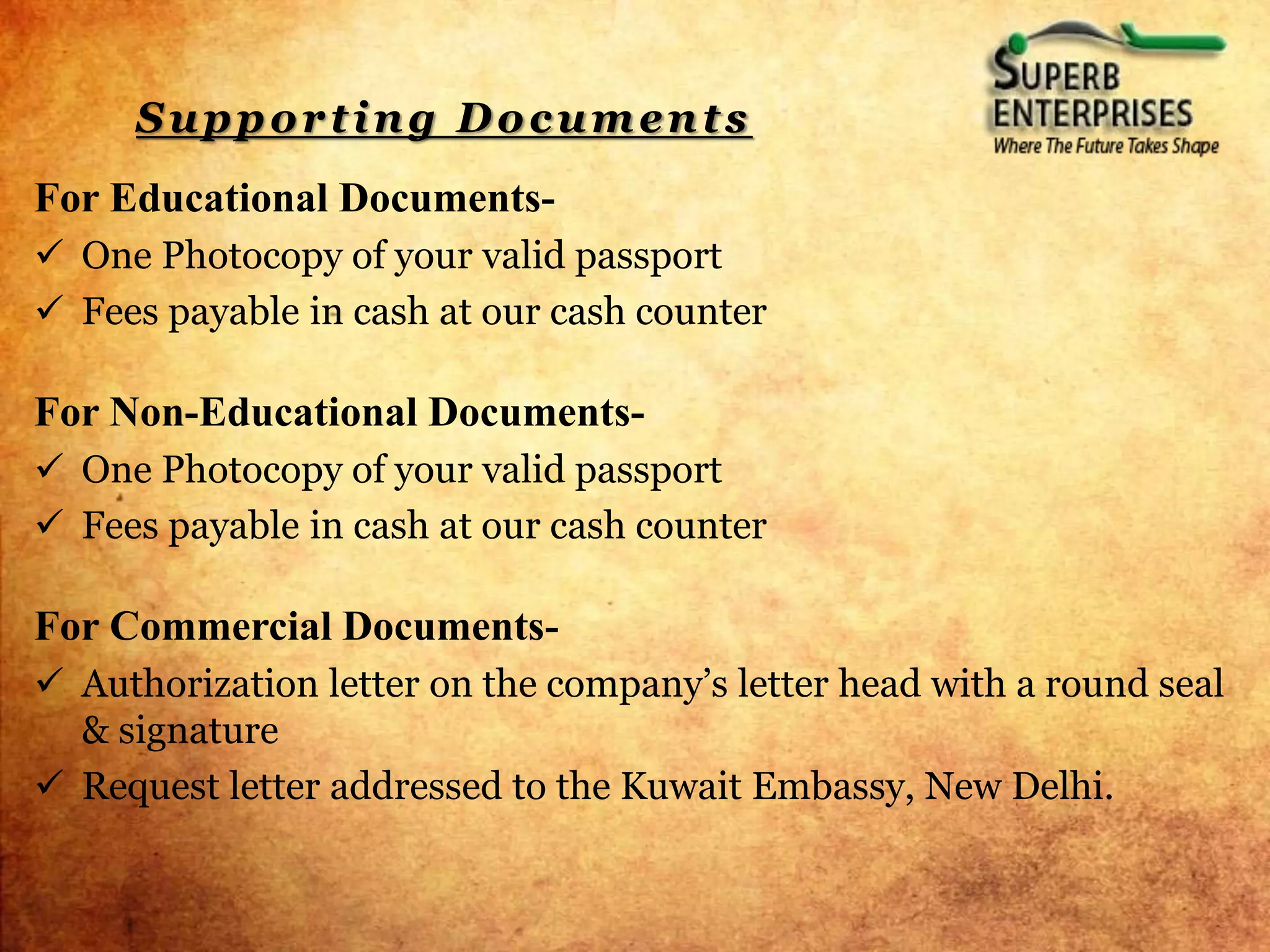 Kuwait Embassy Degree Certificate Attestation Services | PPT