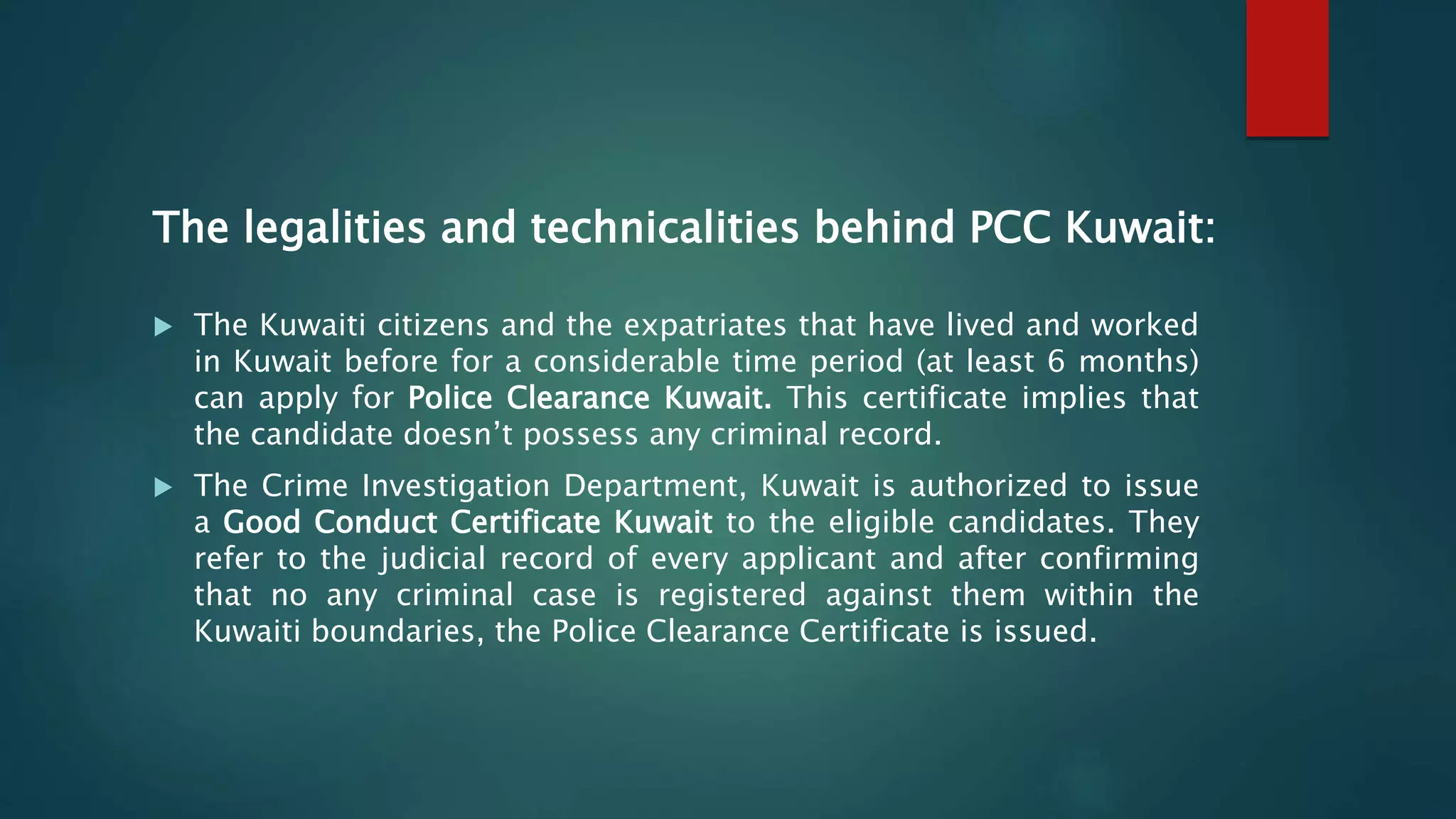 KUWAIT PCC | PPTX