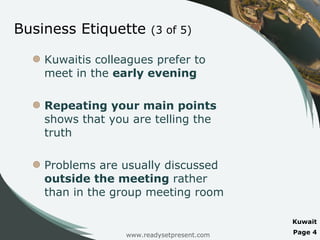 Kuwait Country PowerPoint Presentation Content | PPT