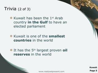 Kuwait Country PowerPoint Presentation Content | PPT