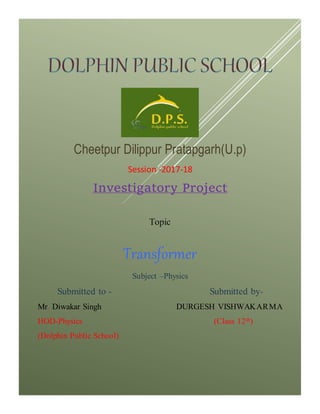 MODEL FOR COVER PAGE OF PROJECT | DOCX | Physics | Science