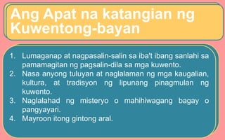KUWENTONG-BAYAN FILIPINO 7 | PPTX