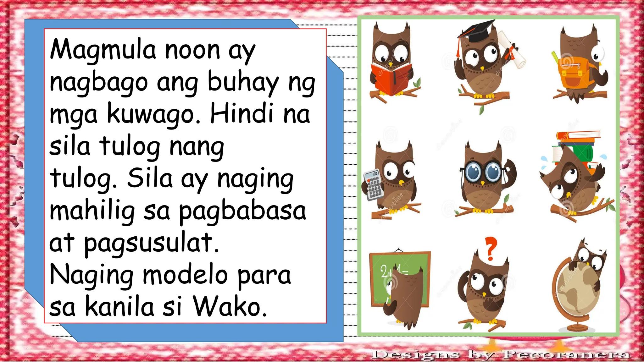 Kuwento Wako Ang Matalinong Kuwago para sa grade one | PPTX