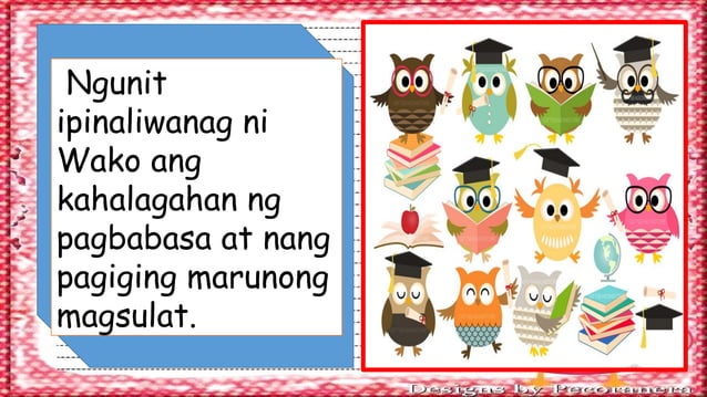Kuwento Wako Ang Matalinong Kuwago para sa grade one | PPTX