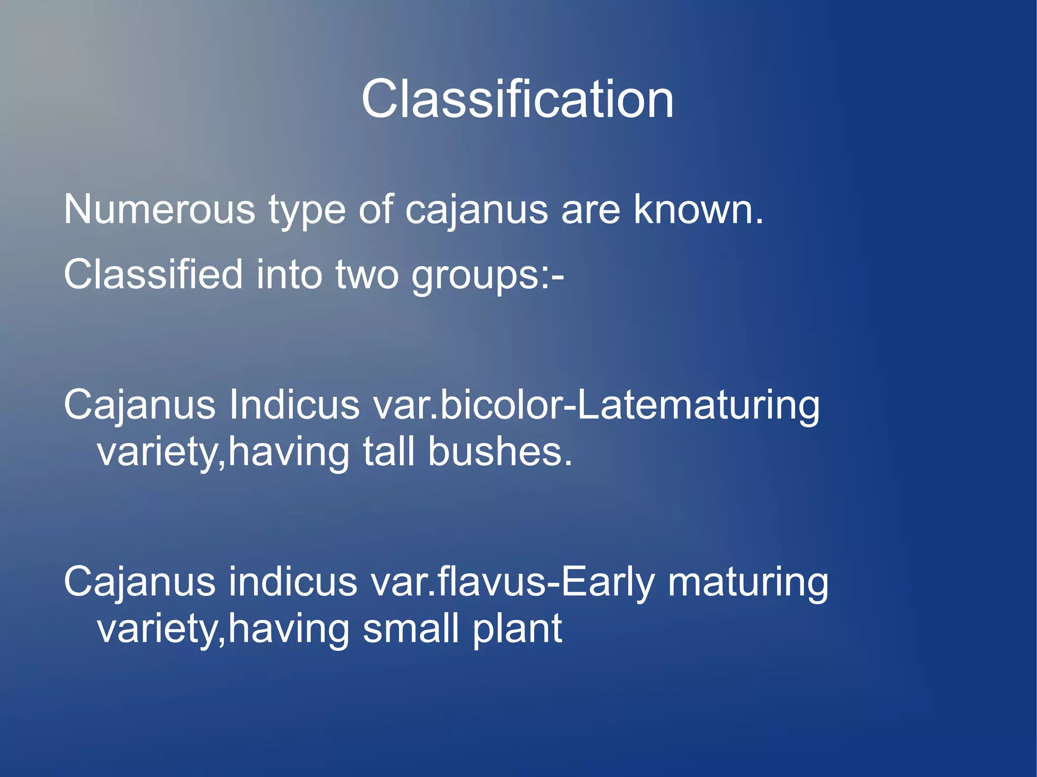 Pigeon pea (Cjanus cajon) | PPT