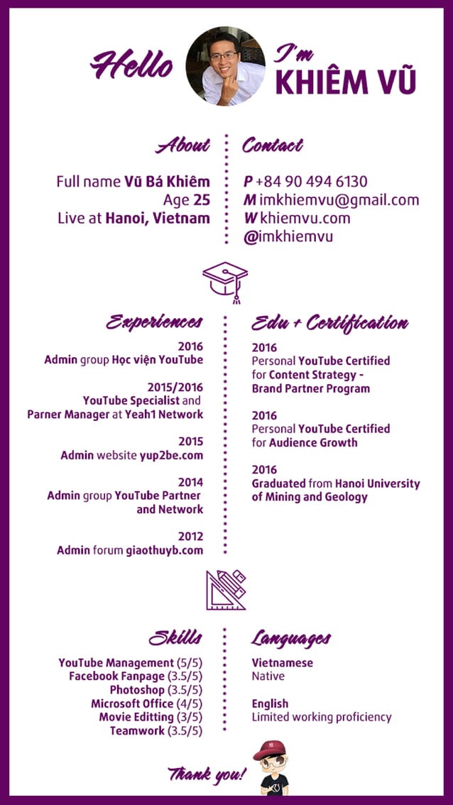 Khiem Vu - CV Resume [01/2017] | PDF