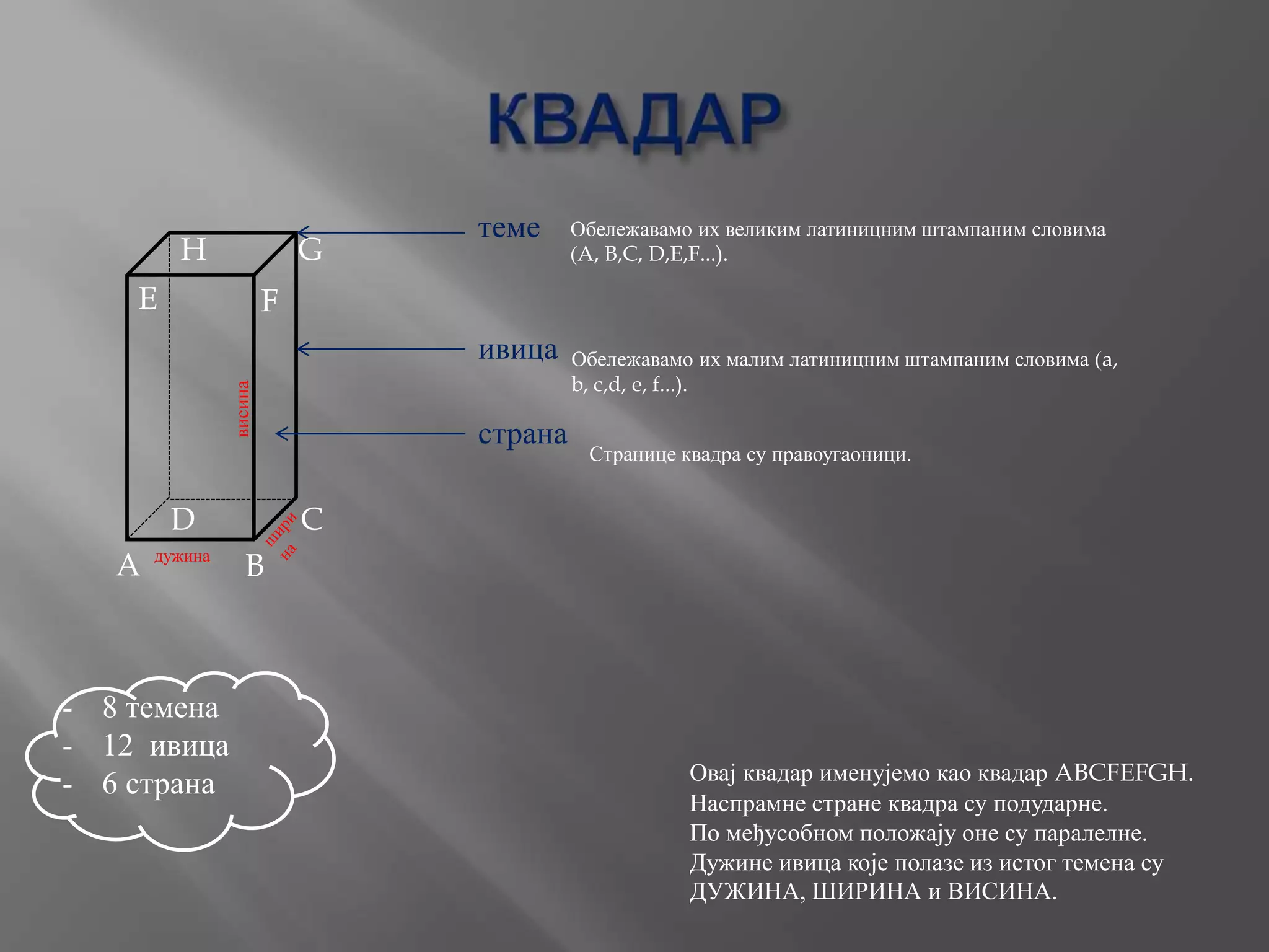 Kvadar i kocka | PPTX