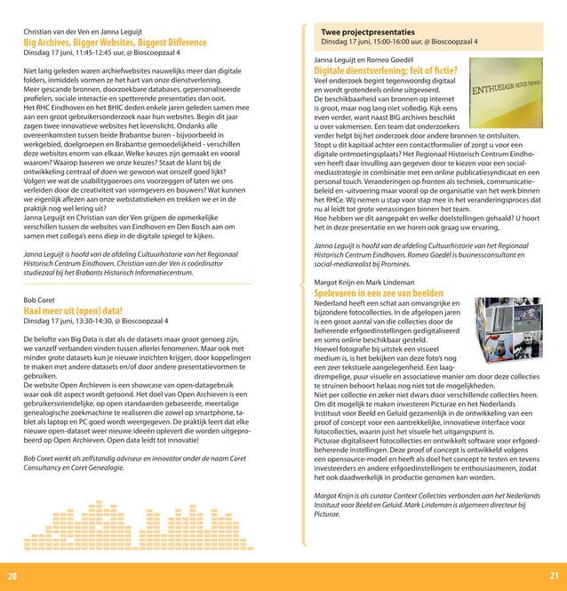 KVAN-dagen 2014 - Programma | PDF