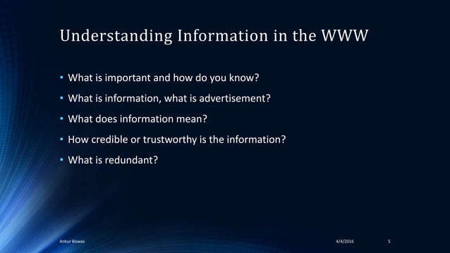 An Introduction To Semantic Web Technology Ppsx Web Design And Html Internet