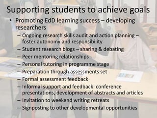 Developing learning and teaching in postgraduate education? | PPTX