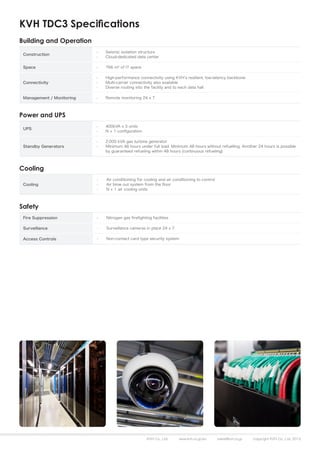 KVH Data Center Solutions | PDF | Cloud Computing | Internet