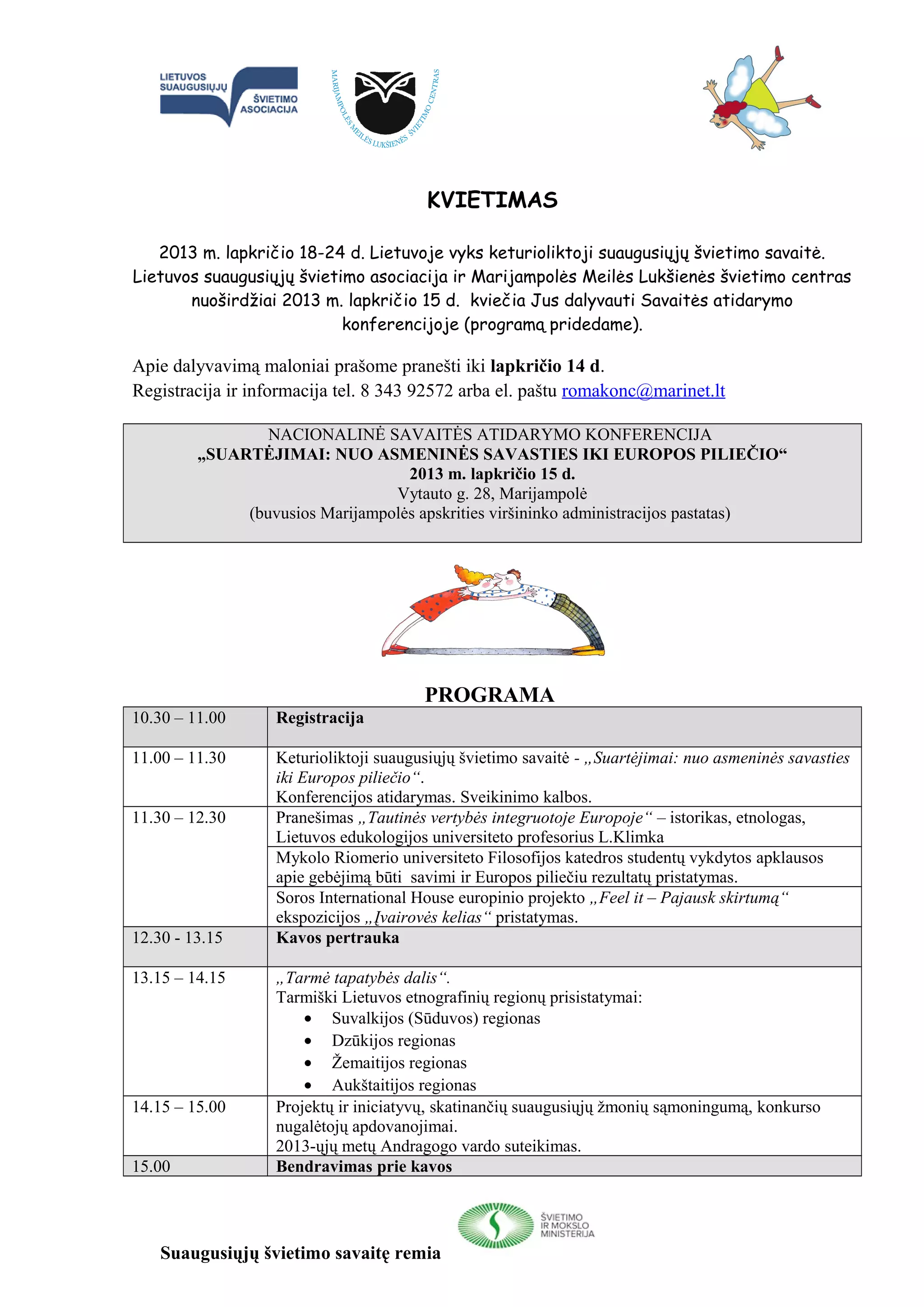 Kvietimas programa konferencija_2013 | PDF