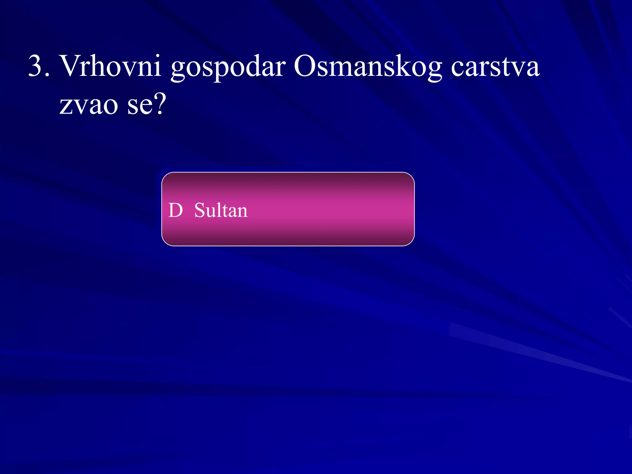 Kviz iz istorije za VIII razred | PPTX