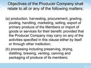 Opportunities for farmer producers organizations in tamil nadu | PPTX