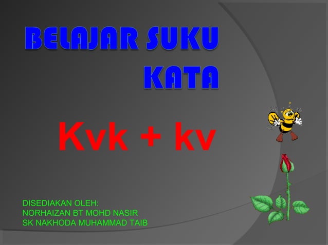 SUKU KATA Kvk+kv | PPT
