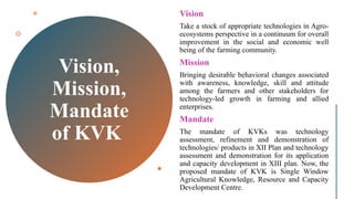 Role of Krishi Vigyan Kendra in Livelihood Development of Rural Farmers ...