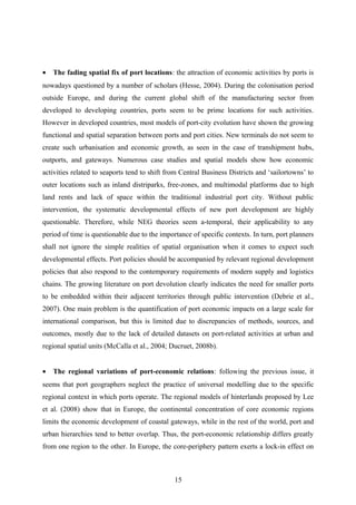 Ports and the New Economic Geography - Hal-SHS | DOC