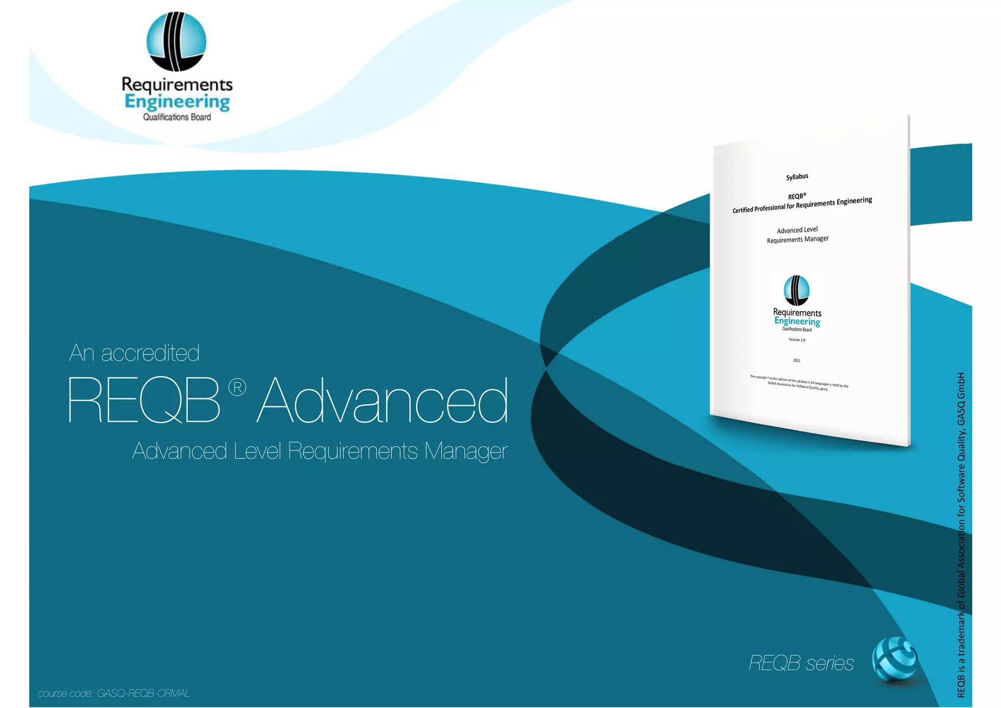 REQB® - Advanced Level Requirements Manager | PPT