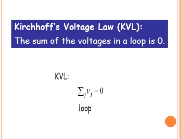 KVL and KCL | PPT