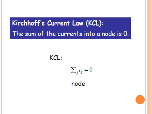 KVL and KCL | PPT