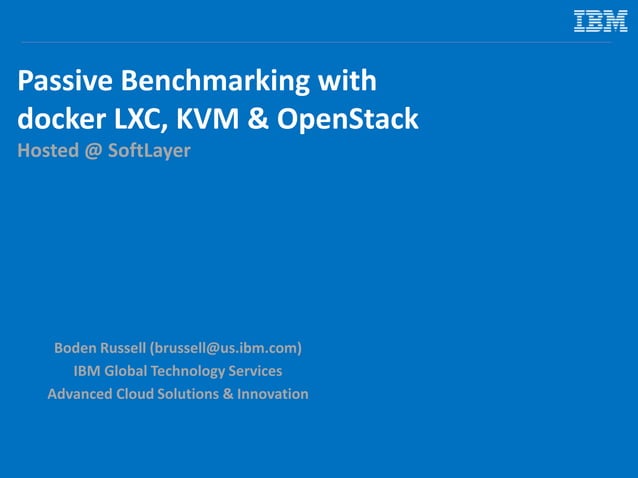 KVM and docker LXC Benchmarking with OpenStack | PPTX | Operating Systems | Computer Software ...