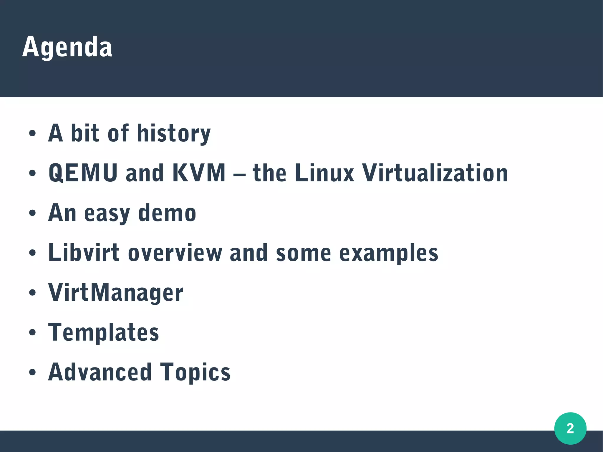 Kvm and libvirt | ODP