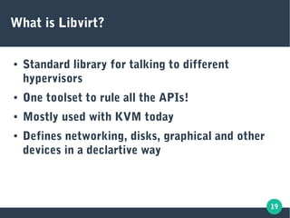 Kvm and libvirt | ODP