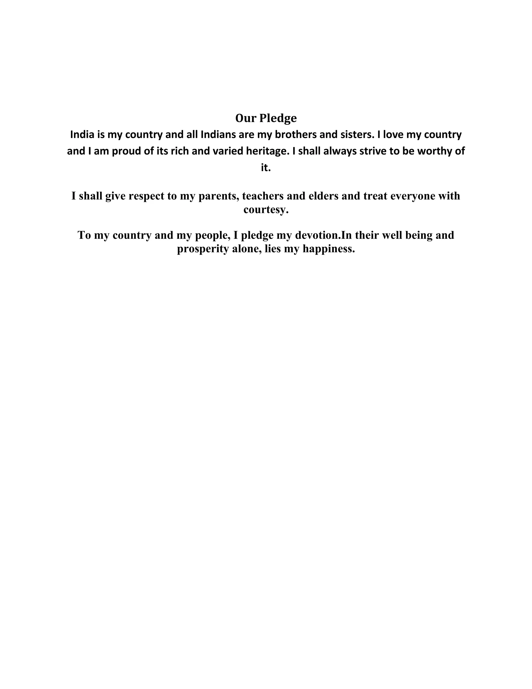 Kv motto,pledge and song | PDF