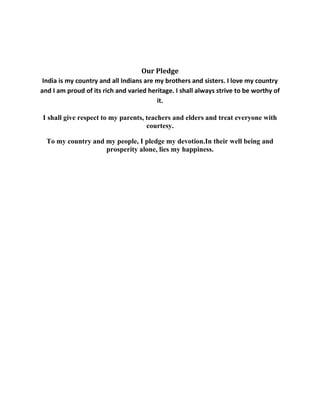 Kv motto,pledge and song | PDF