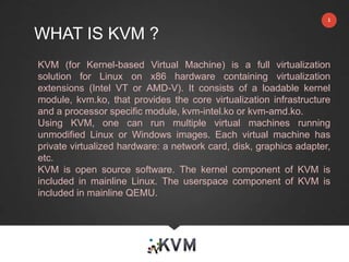 Kvm setup | PPTX | Operating Systems | Computer Software and Applications