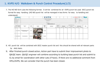 KVPS HO walkdown Punch control procedure_Rev A.pptx