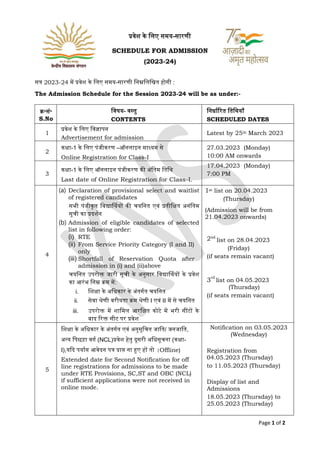 Kvs Admission Full Notification Released | PDF