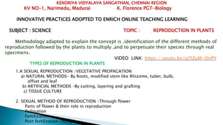 Innovative Practices KVS Chennai Region | PPTX