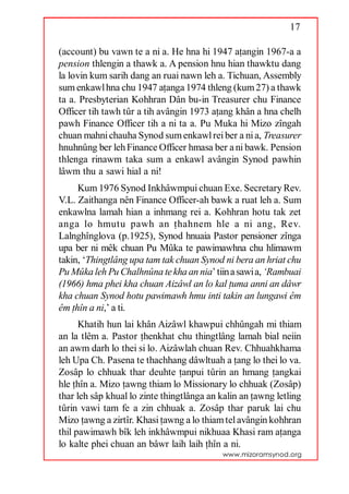 KVSS Ni 2016-Pu Muka Chanchin- Puitling Sunday SChool | PDF