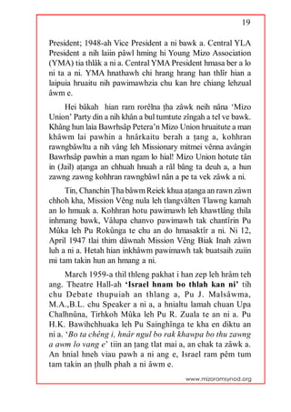 KVSS Ni 2016-Pu Muka Chanchin- Puitling Sunday SChool | PDF