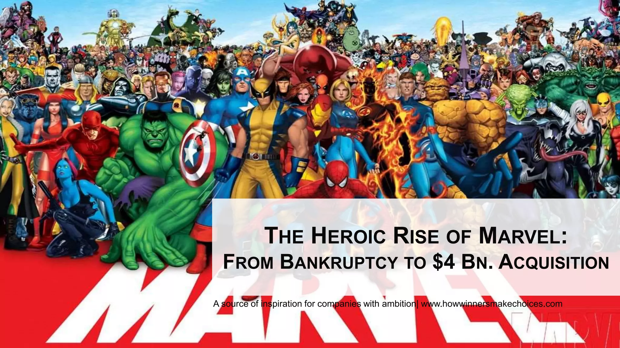 How Winners Make Choices - The Heroic Rise of Marvel: From Bankruptcy ...