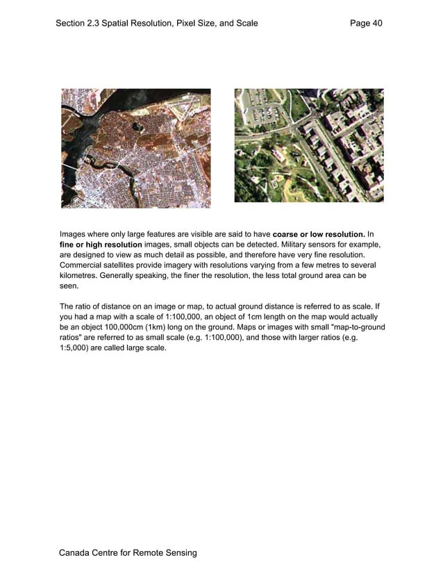 spatial resolutionin remote sensing | PDF | Cameras and Camcorders ...