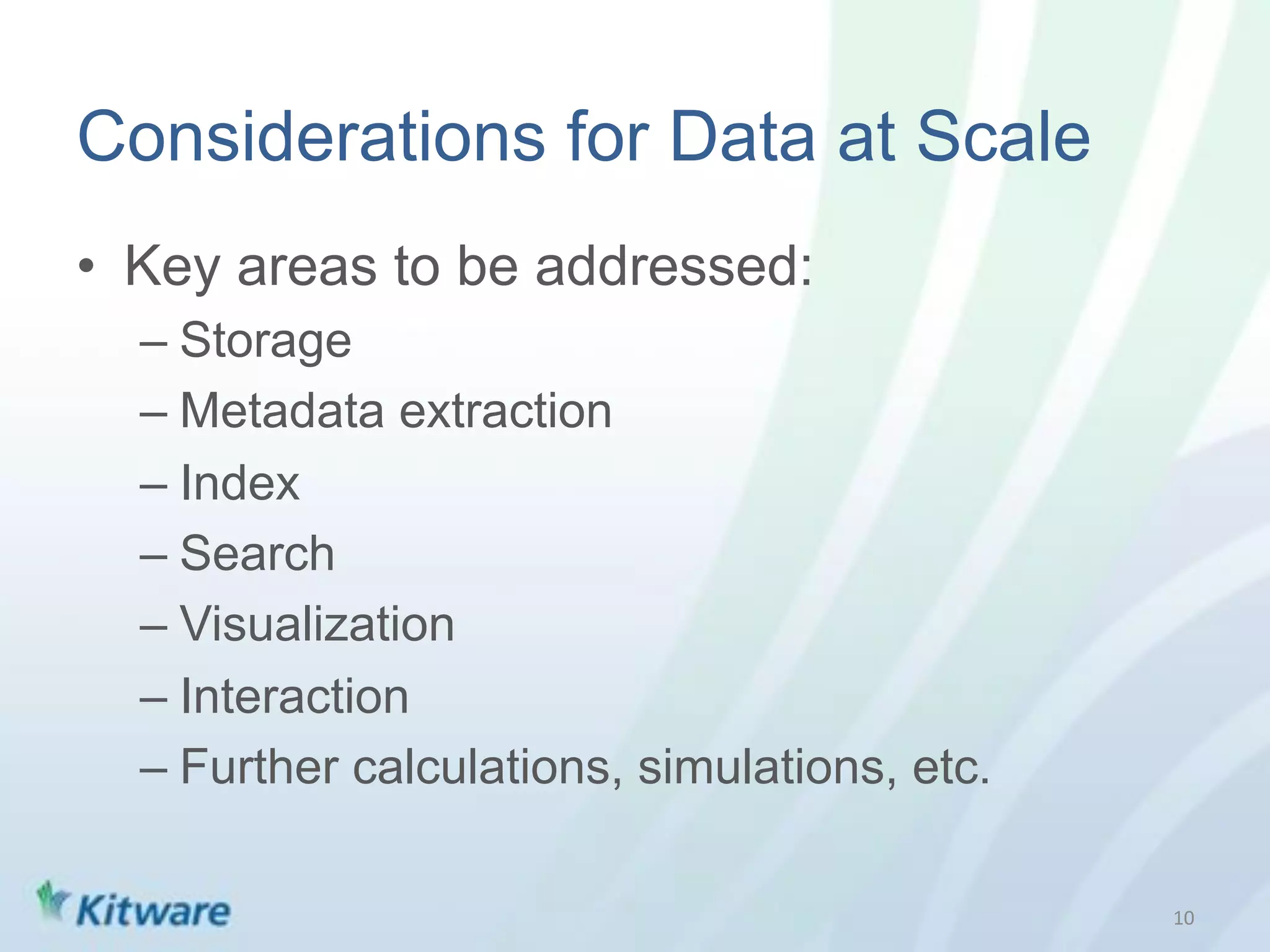 Big data visualization frameworks and applications at Kitware | PDF | Databases | Computer ...